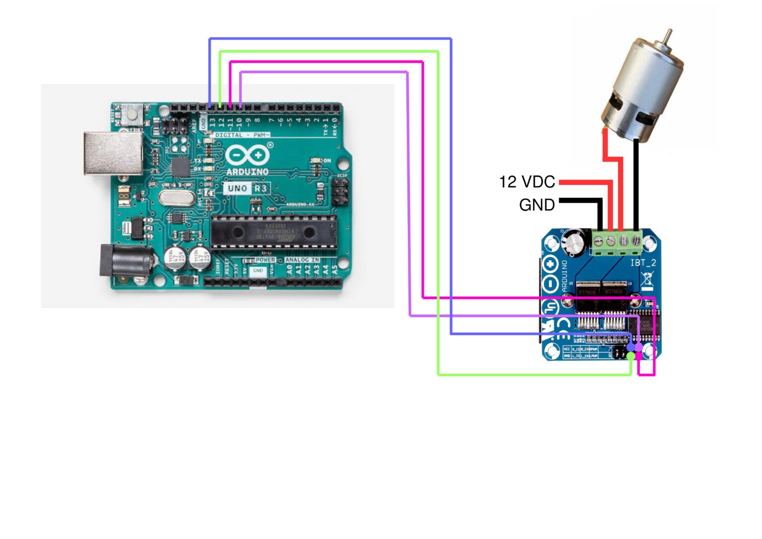 ArduinoとBTS7960ドライバで775モーターを制御する | Living Tips